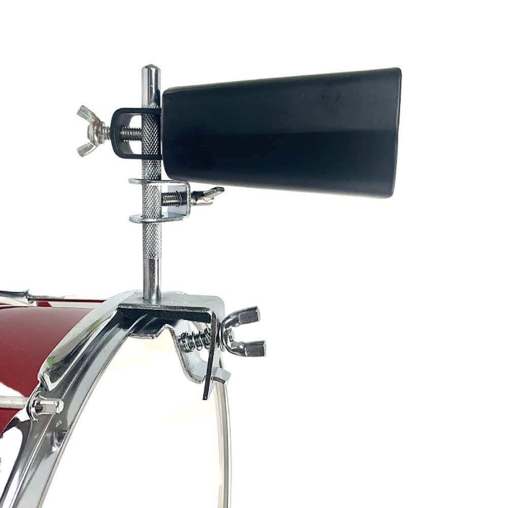 Cowbell Clamp, Bass Drum Hoop Mount Cowbell Holder Expansion Clip Adjustable Percussion Accessories