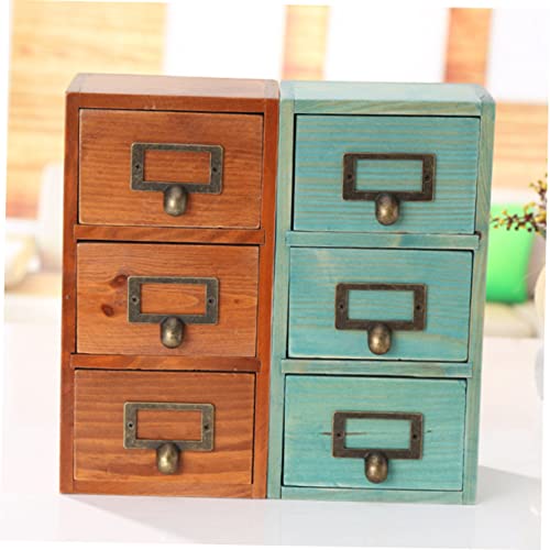BESTOYARD 1pc Box Storage Box toiletry organizer stacking storage bins storage drawers jewelery organizer storage pull out drawers toiletry containers Wood desk multipurpose office