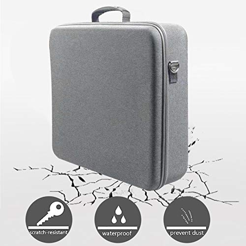 Carrying Case for PS5 Portable PS5 Host Accessories Storage Bag Waterproof Travel Bag for PS5 Models, Gray