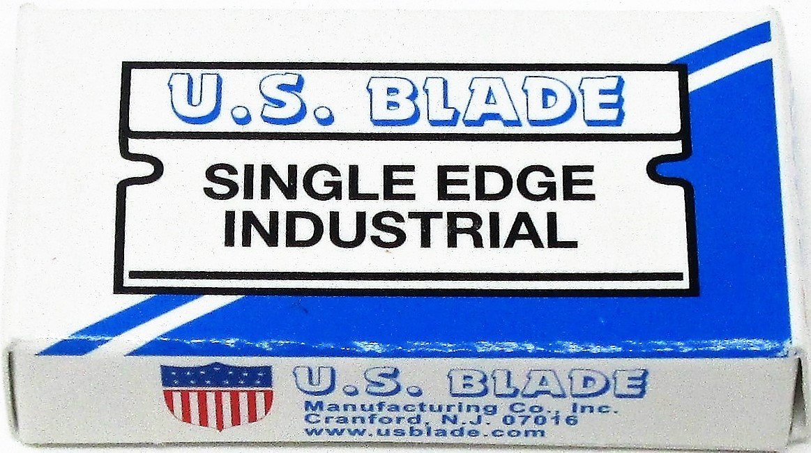 MINISCRAPER EZ X Razor Blade Scraper with 5 Pack of Metal U.S. Blades (Pat. Pending)