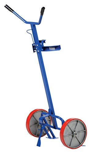 Vestil DBT-1200-P Steel Drum Truck with Y Handle, Poly-On-Steel Wheels, 800 lbs Load Capacity, 60" Length X 29" Width