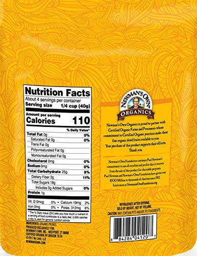 Newman's Own Organics Organics California Prunes Pouches, 6 oz, 2 pk