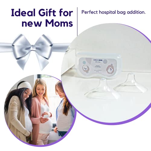 Next 9 Months Nipple Shields β Nipple Shields for Nursing with Carry Case β BPA-Free Silicone Breast Shields for Nursing β Nipple Covers for Breastfeeding, Latch Difficulties β Protect Sore Nipples