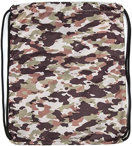 HSYA Drawstring Backpack Water Resistant String Bag with Inside & Outside Zipper Pockets Large Bag Gym Sack Unisex