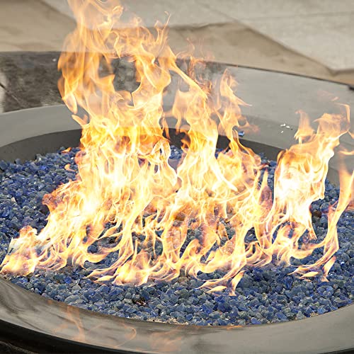 Dreffco Stainless Steel Fire Pit Burner Pan & Ring Pro Kit for Natural Gas, 36-Inch Pan, 30-Inch Ring, 200,000 BTU Max