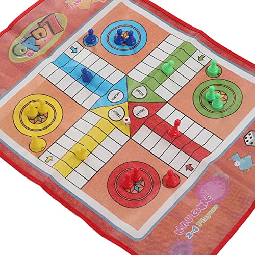Shanrya Roll Up Chess Board Set, Chess Game Set Educational Compact for Leisure