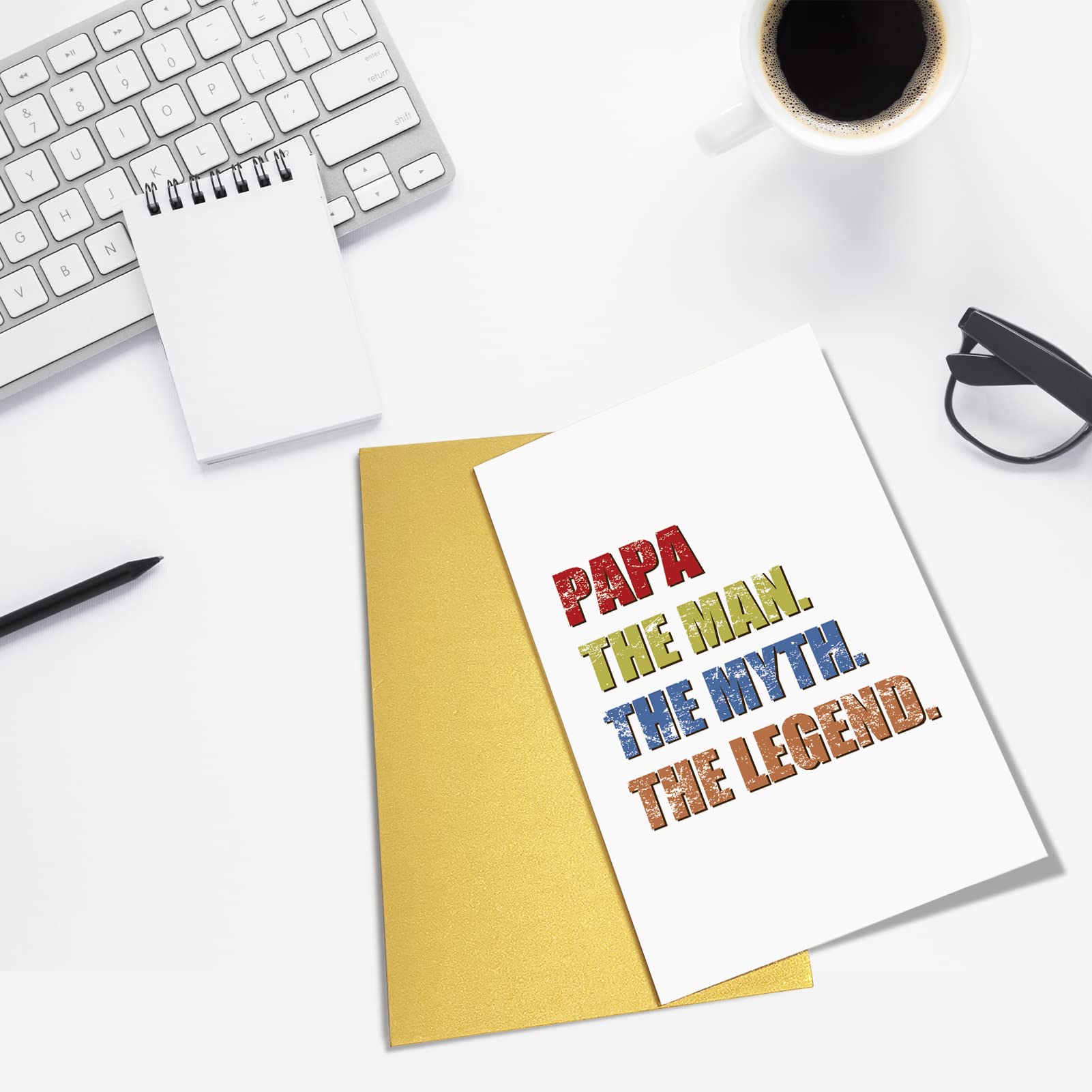 Funny Fathers Day Card, Father Day Gift for Dad, Papa Birthday Card Gift, The Man The Myth The Legend