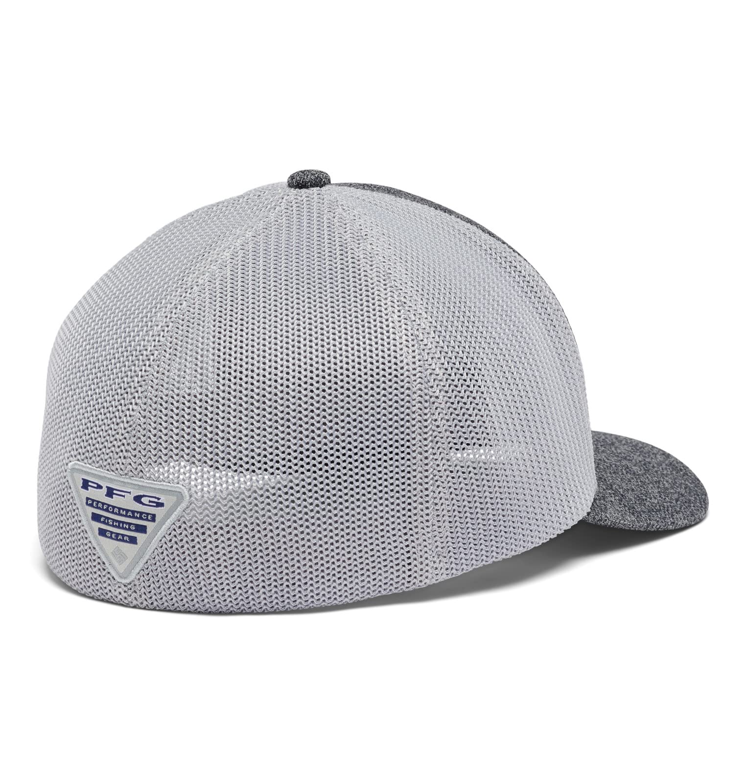Columbia Unisex PFG Logo Mesh Ball Cap - Mid, Grill Heather/Cool Grey, Large/X-Large