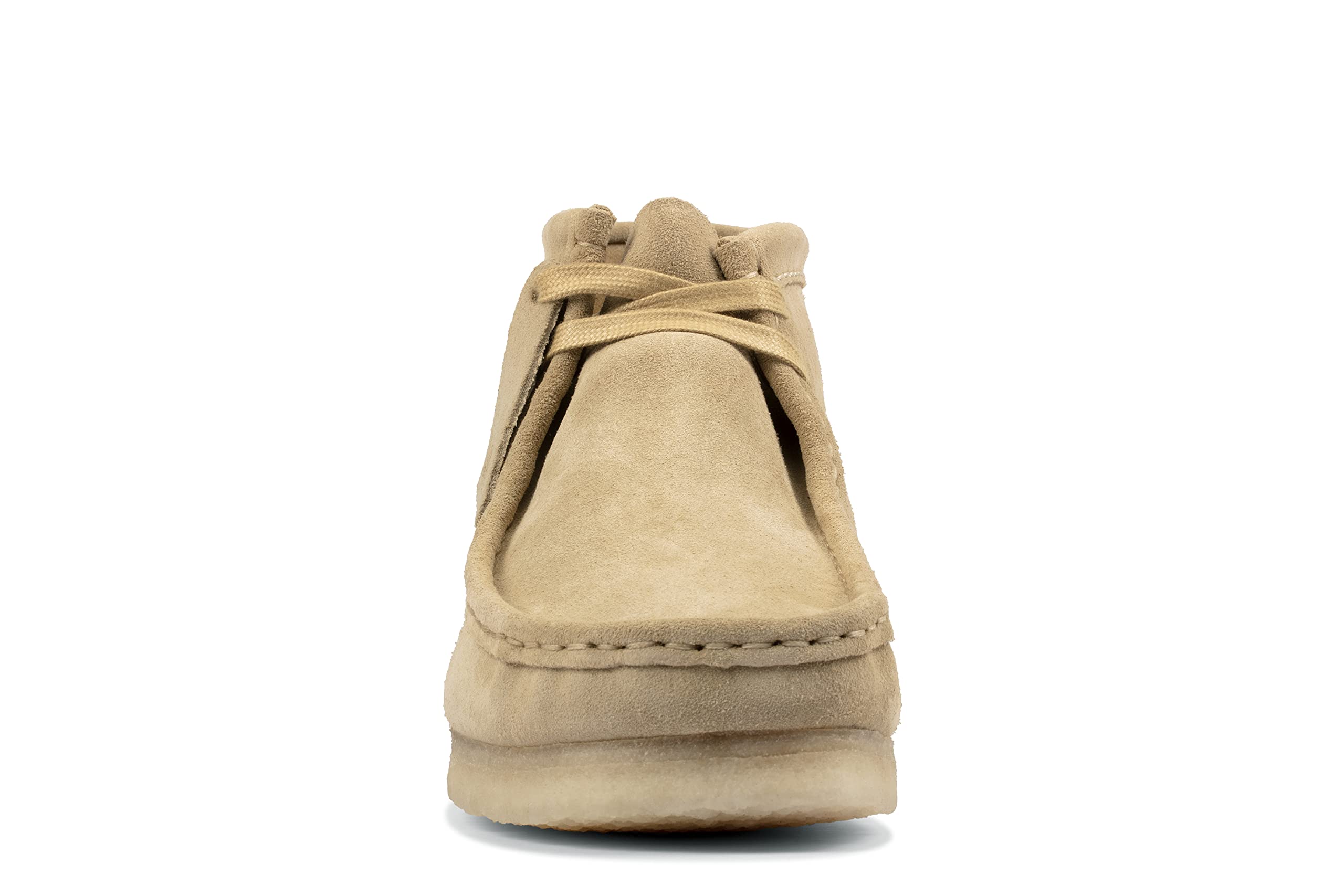 Clarks Men's Wallabee Suede-10M Chukka Boot, Maple Suede, 10