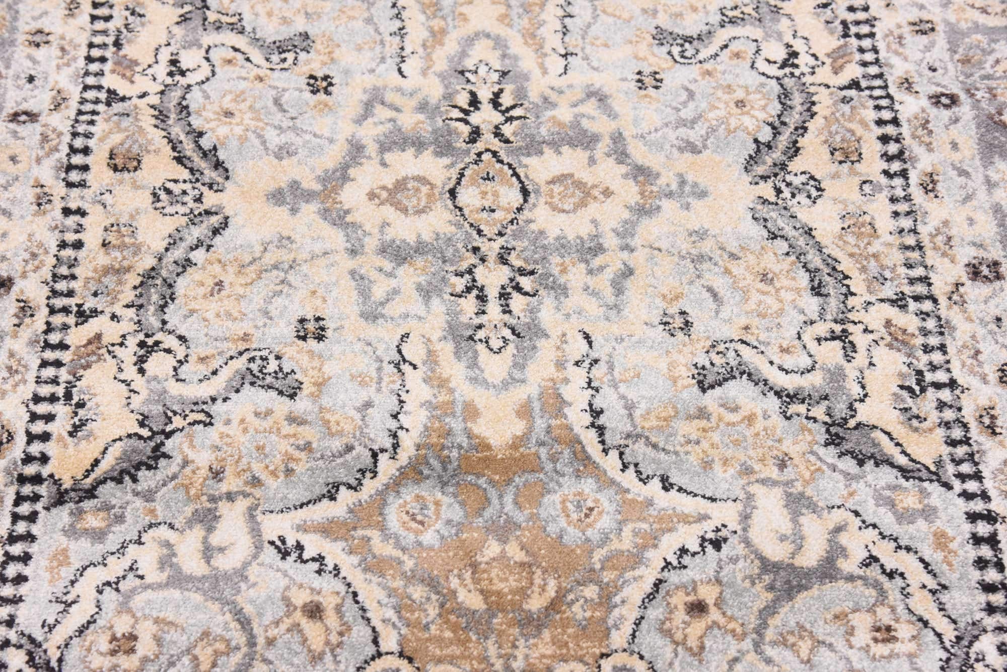 Unique Loom Tradition Collection Classic Southwestern Casual Design Area Rug (4' 0 x 6' 0 Rectangular, Gray/ Ivory)