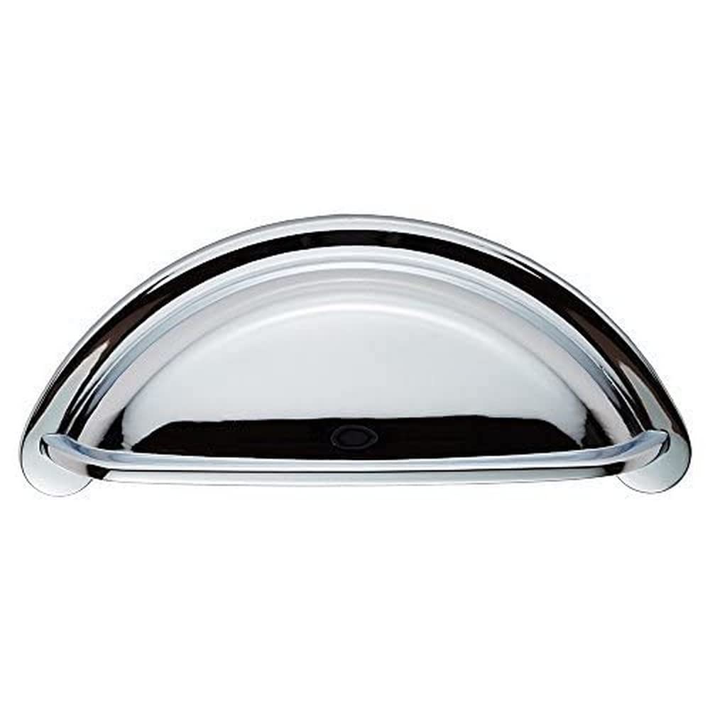 Carlisle Brass FTD557CP FTD Cottage Cup Pull 76MM C/C, Polished Chrome