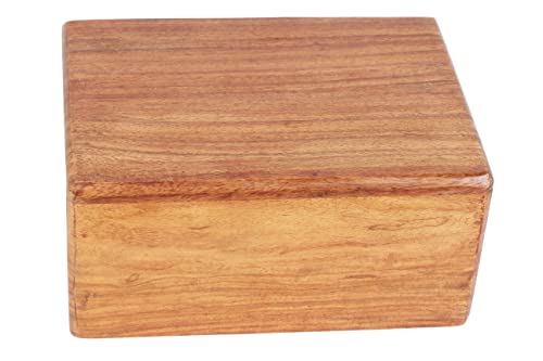 Handmade Wooden Urn Box for Human Ashes, Cremation Funeral Urns Box, Pet Memorial Urns, Decorative Urn, Cat Infant Adult Urn, Keepsake Burial Ash Box | 6 X 4 Inch