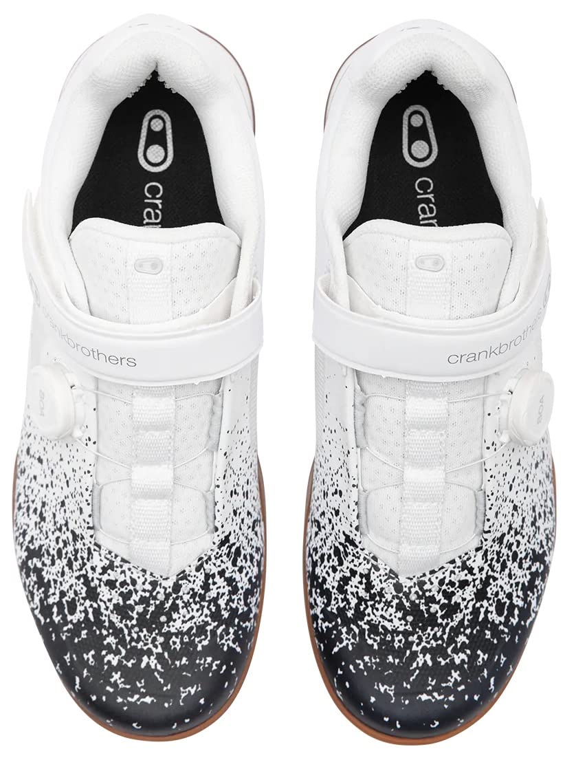 Crank Brothers Mallet BOA Shoes - Black/White - Gum - 9.5