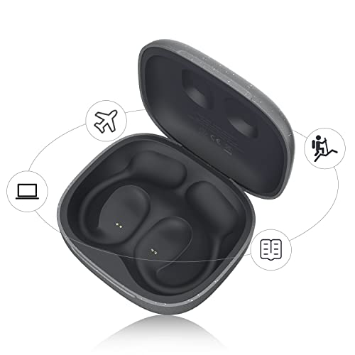 Oladance Open Ear Headphones Travel Charging Case - Extra 78.4 Hours Playtime with Built-in 2550mAh Large Capacity Battery, Protective Smart Case for Travel and Outdoor Activities- Grey(No Earbuds)