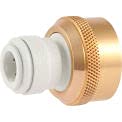 Brass Female Connector (Garden Hose) 3/8'' x 3/4'' - 11.5 NH, 10 Pk