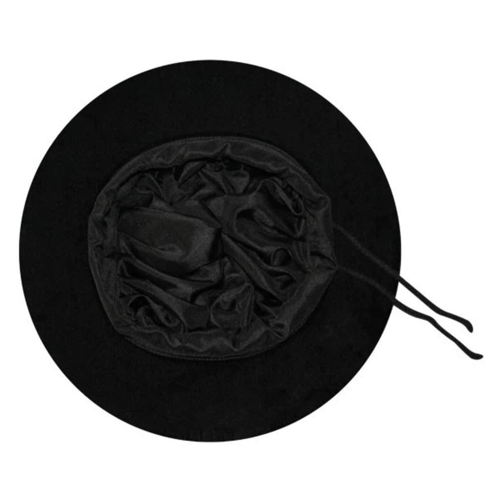 CLERKMANS Doctoral Unisex Academic Beefeaters Hat with Honor Cord, Size Adjustable Black