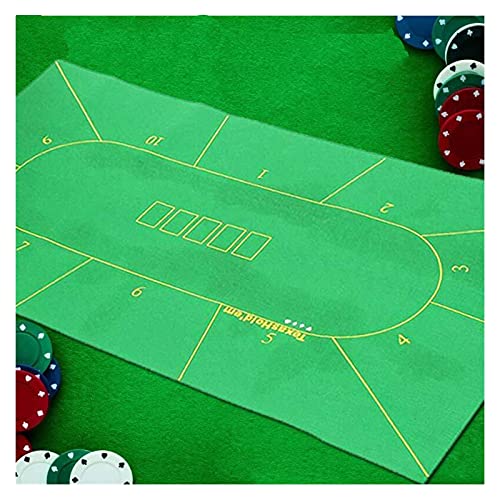 Craps and Roulette Table Felt 18090cm Texas Pokers Table Cloth Tablecloth Casino Poker Set Board Game Mat Poker Accessory for 10 Player