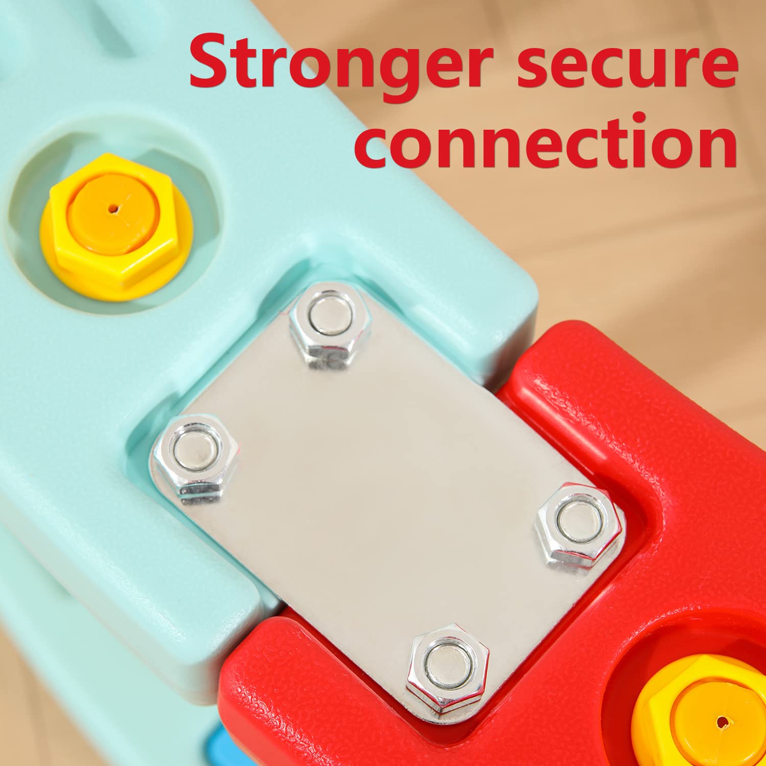 Climbing Toys For Toddlers 1-3 Plastic Climbing Triangle Ladder Indoor Kids Play Gym Activity Climbing Structure Suitable for Exercise Toddler Core Strength Triangle + Semicircle (Blue+Red)