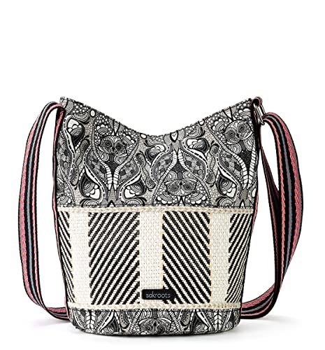 Sakroots womens Catalina Canvas Bucket, Black & White Soulful Desert, One Size US
