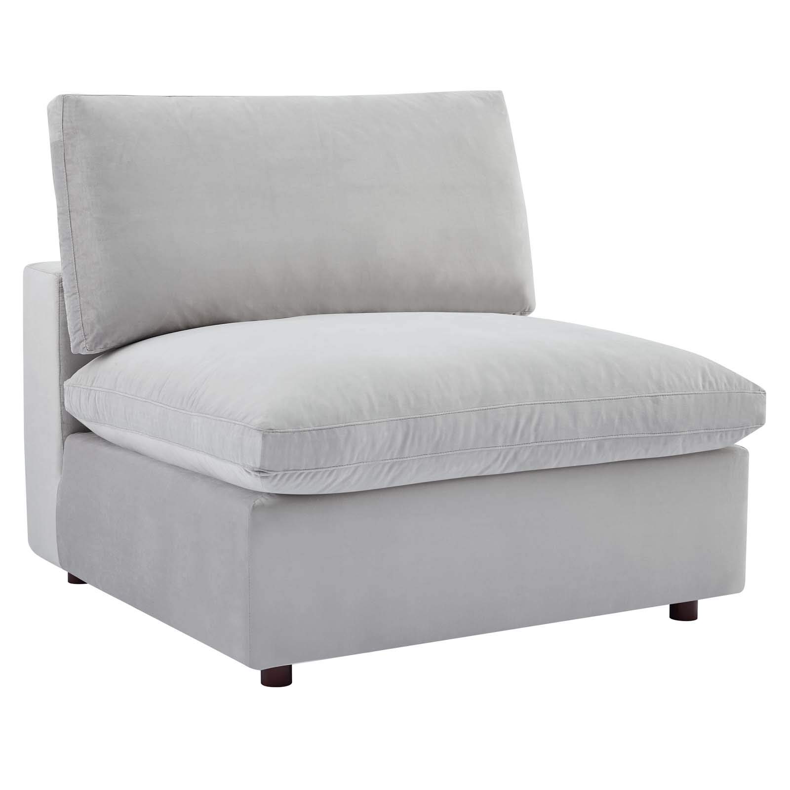 Modway Commix Down-Filled Overstuffed Performance Velvet 3-Seater Sofa
