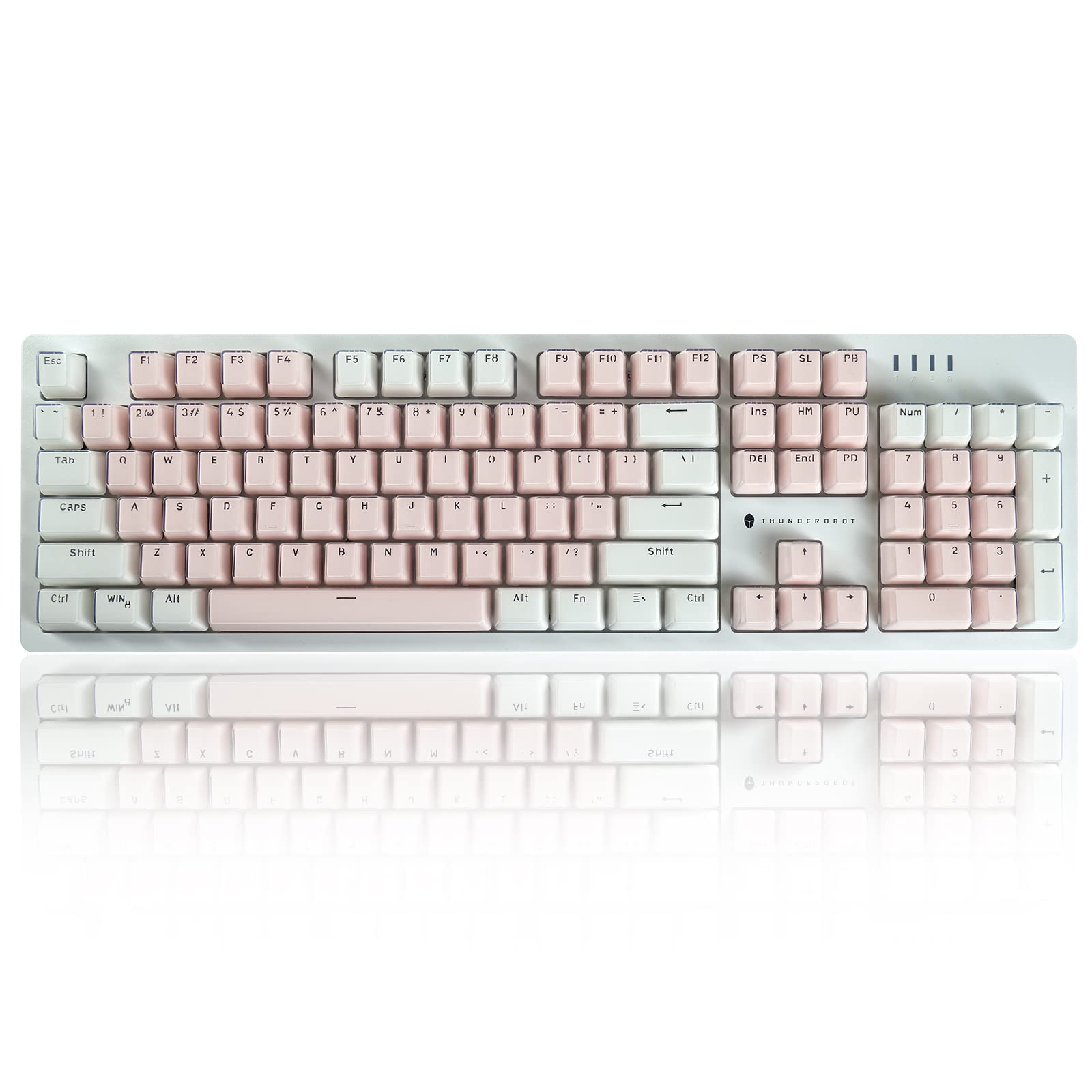 Crystal Keycaps,OEM Keycaps Pink Keycaps with Keycaps Puller for Mechanical Keyboard Compatible with MX-Clone Switches (Pink)