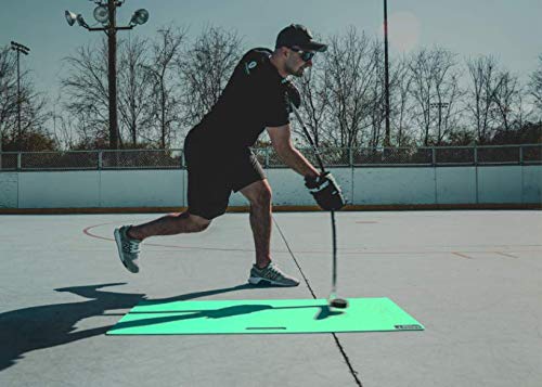 MINT Hockey Shooting Pad, Made in Minnesota, Pre-Treated with Silicone, Best Real ice Feel on The Market (Green, 24" x 48")