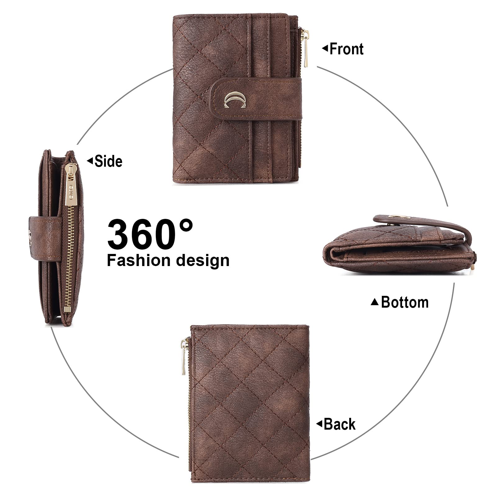 CLUCI Women Crossbody Purses Bundles with Women Wallet