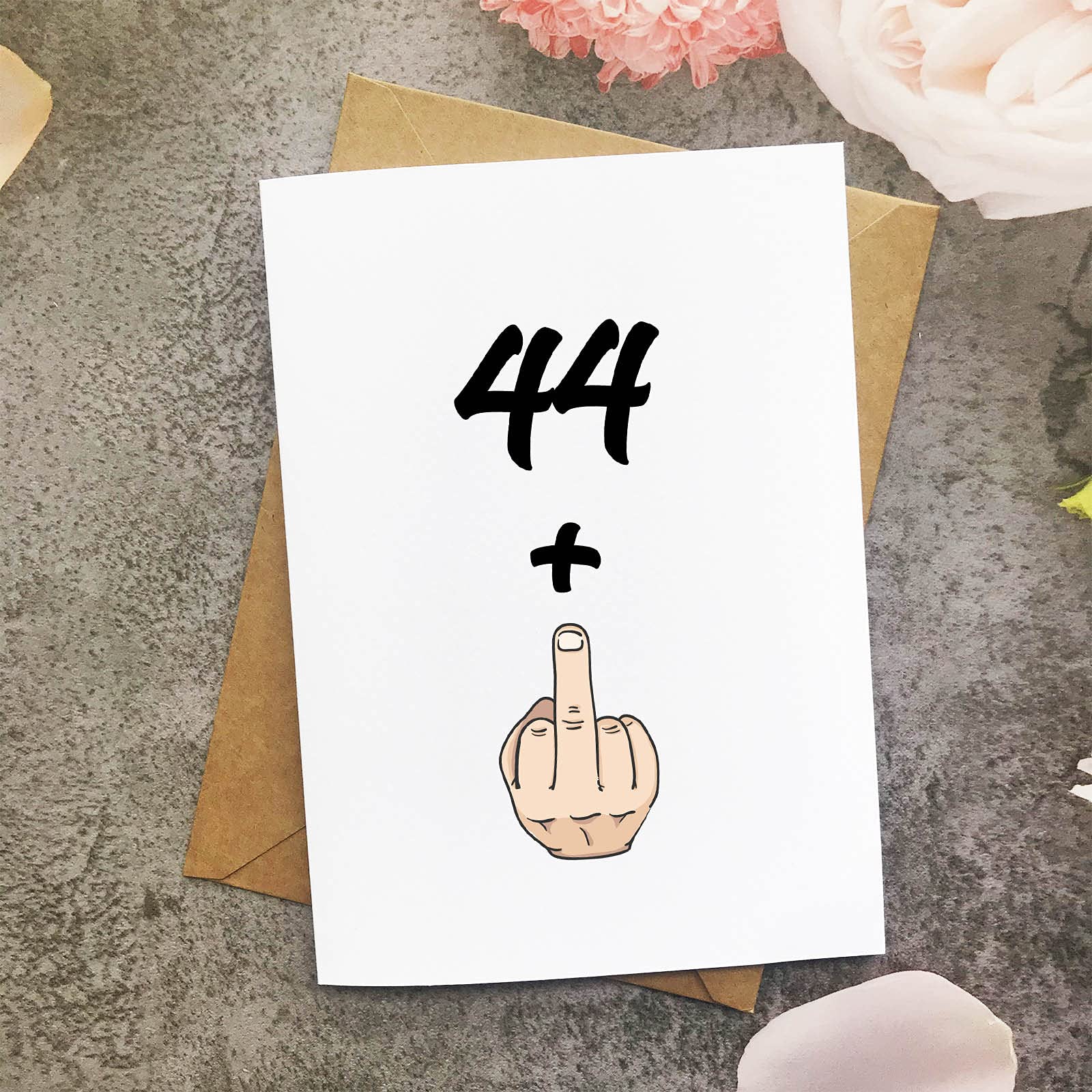 MAGJUCHE Funny 45th Birthday Card, 44+1 women Or Men Sweet 45 Years Old Birthday Gift Joke Card