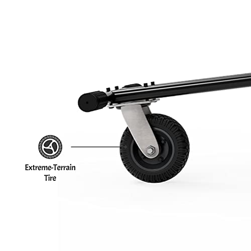 Jetson JetKart 2.0 Universal Hoverboard Attachment, 6" Tire, Bucket Seat, Adjustable Footrest Accommodates Most Heights, Ages 12+, Black, JKAR20-BK