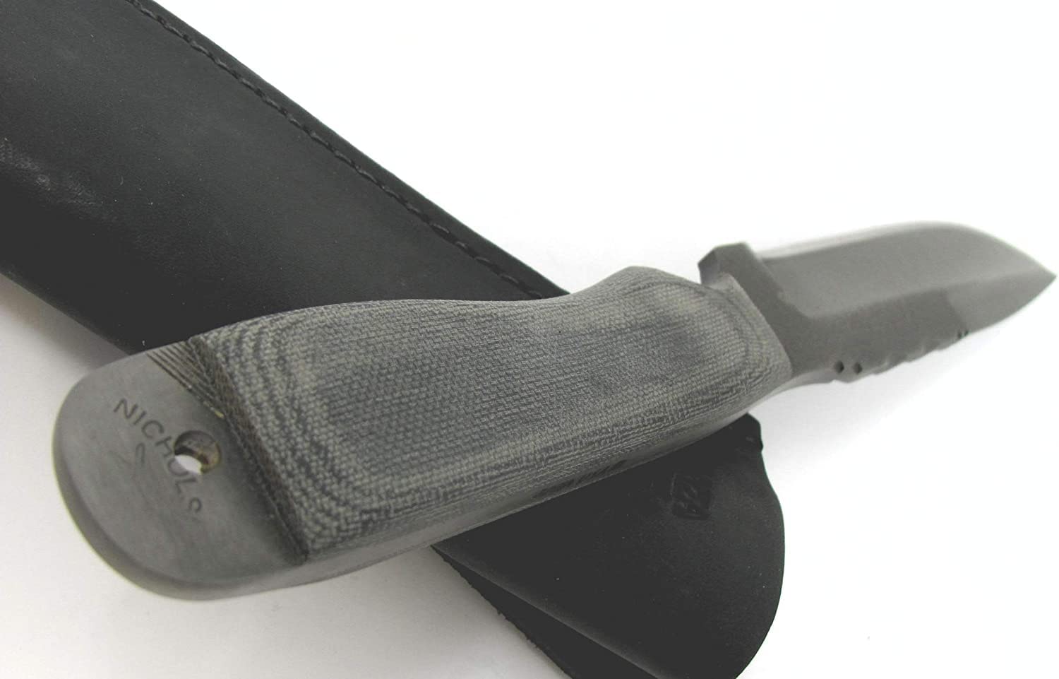 Completely Handmade in the U.S.A. Anza Knives Micarta Handle Micarta Bolster Dune Field The BIG Knife Bonus Walther Compact Pocket Knife Sharpener