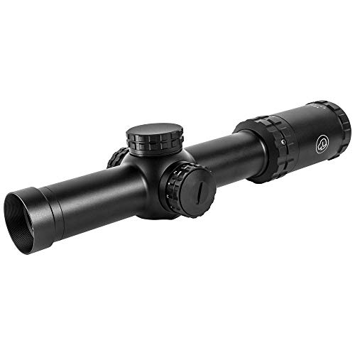 Blackhound Optics Genesis 1-8×28 FFP MOA, Illuminated 1/2 MOA Reticle, Zero Reset and Parallax with 34mm Picatinny Cantilever Mount and Mounting Bubble Levels