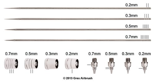 Grex TK-5 Tritium 0.5mm Nozzle Kit