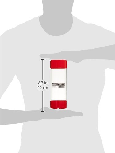 Viewtainer Slit Top Storage Container 2.75"X8"-Red