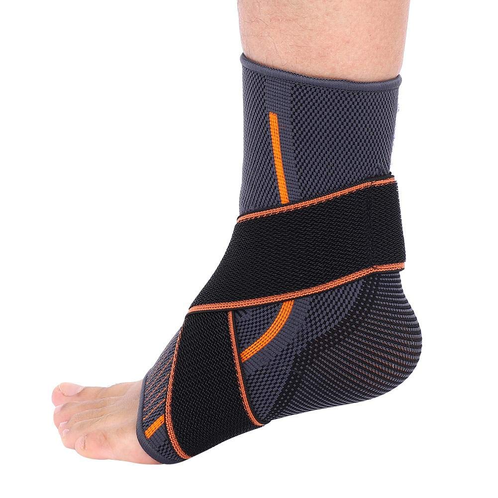 Compression Brace, Elastic Strap Ankle Wrap, Fascitis Pain Injury Recovery for Running for Basketball(Ladies' One Size (S))