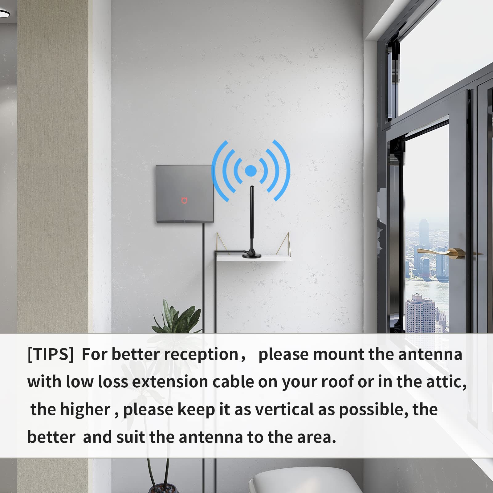 Waterproof 5.8dBi Magnet Base Mount 915MHz Lora Fiberglass Antenna with 10ft Cable for Helium Hotspot RAK RAK2 Nebra Bobcat 300 SenseCAP M1 SyncroB.it Hotspot Finestra HNT Miner,Eifagur