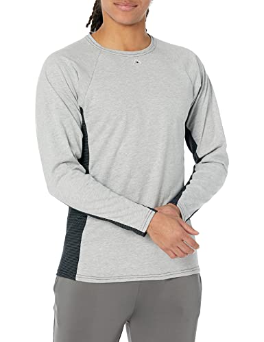 Bulwark Flame Resistant 5.5 oz Cotton/Polyester Long Sleeve Base Layer,Gray,Large