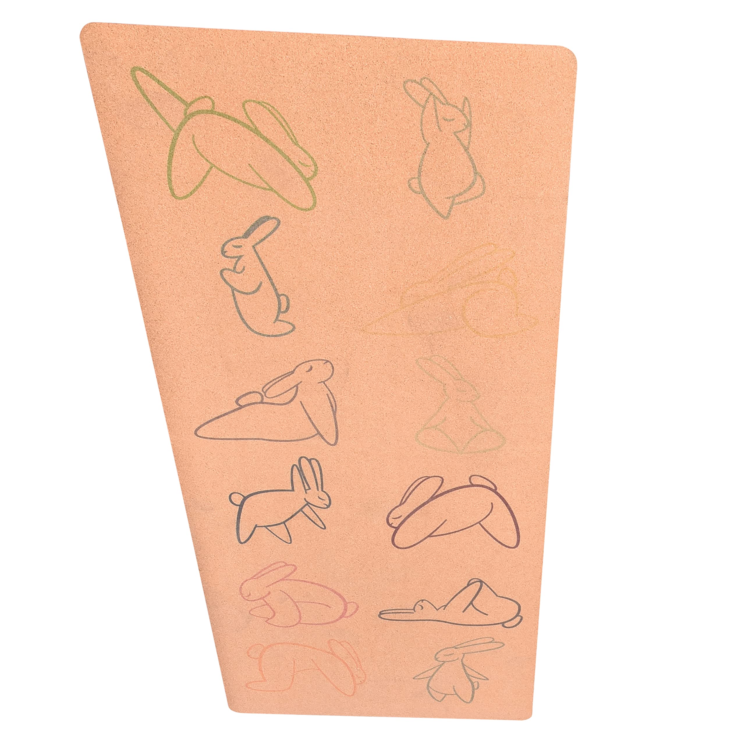 Constructive Playthings Bunny Cork Yoga Mat, Yoga Mat for Home and Classroom, Eco-Friendly Yoga Mat for Kids, Ages 3 Years & Older