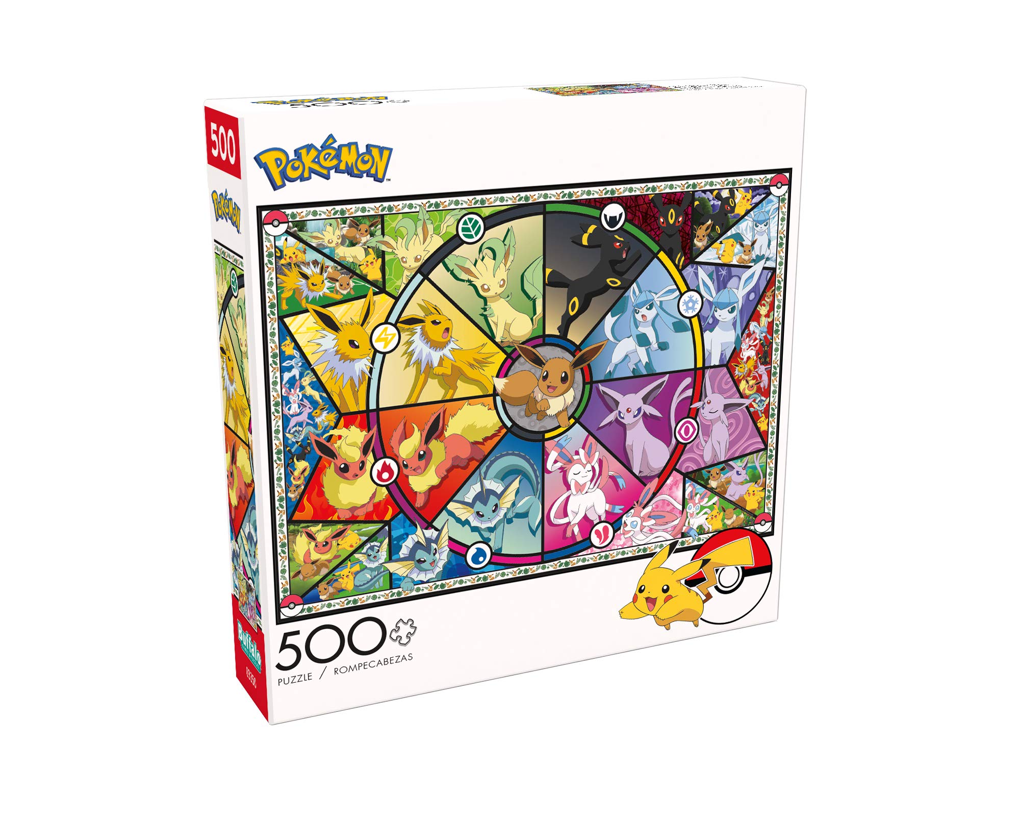 Buffalo Games - Pokémon - Eevee's Stained Glass - 500 Piece Jigsaw Puzzle
