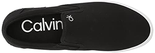 Calvin Klein Men's RYOR Sneaker, Black Canvas 962, 8