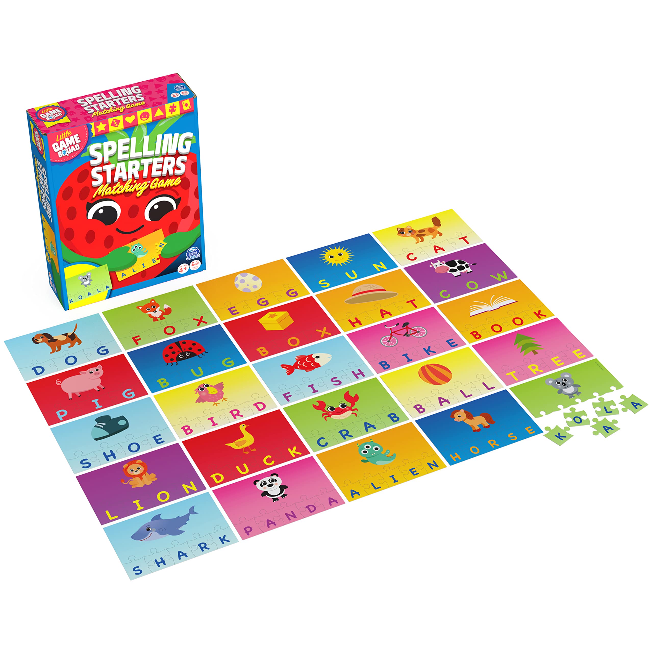 SPIN MASTER GAMES Spin Master Match and Learn Puzzle Game Bundle for Learning Basic Education Skills, for Families and Kids Ages 3 and up
