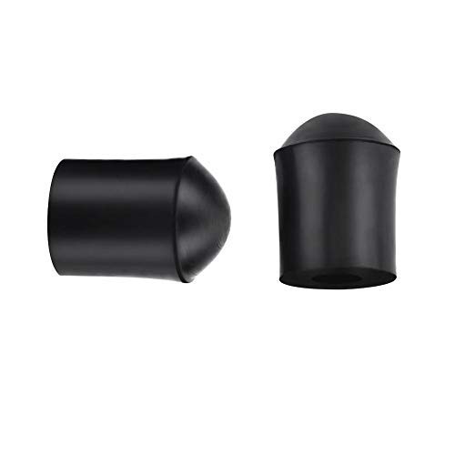 Vbestlife Double Bass Endpin Rubber Tip Stopper, Set of 2 Upright Bass Parts Replacement Rubber Tip for Double Bass End Pin Protector Black