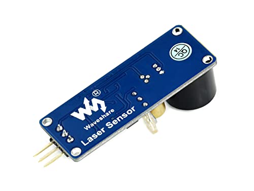 Waveshare Laser Receiver Module Laser Sensor Module Transmitter Module for AVR PIC, Compatible with Raspberry Pi 5/4B/3B/Zero/Zero W/Zero 2W/Pico/Pico W/Pico WH