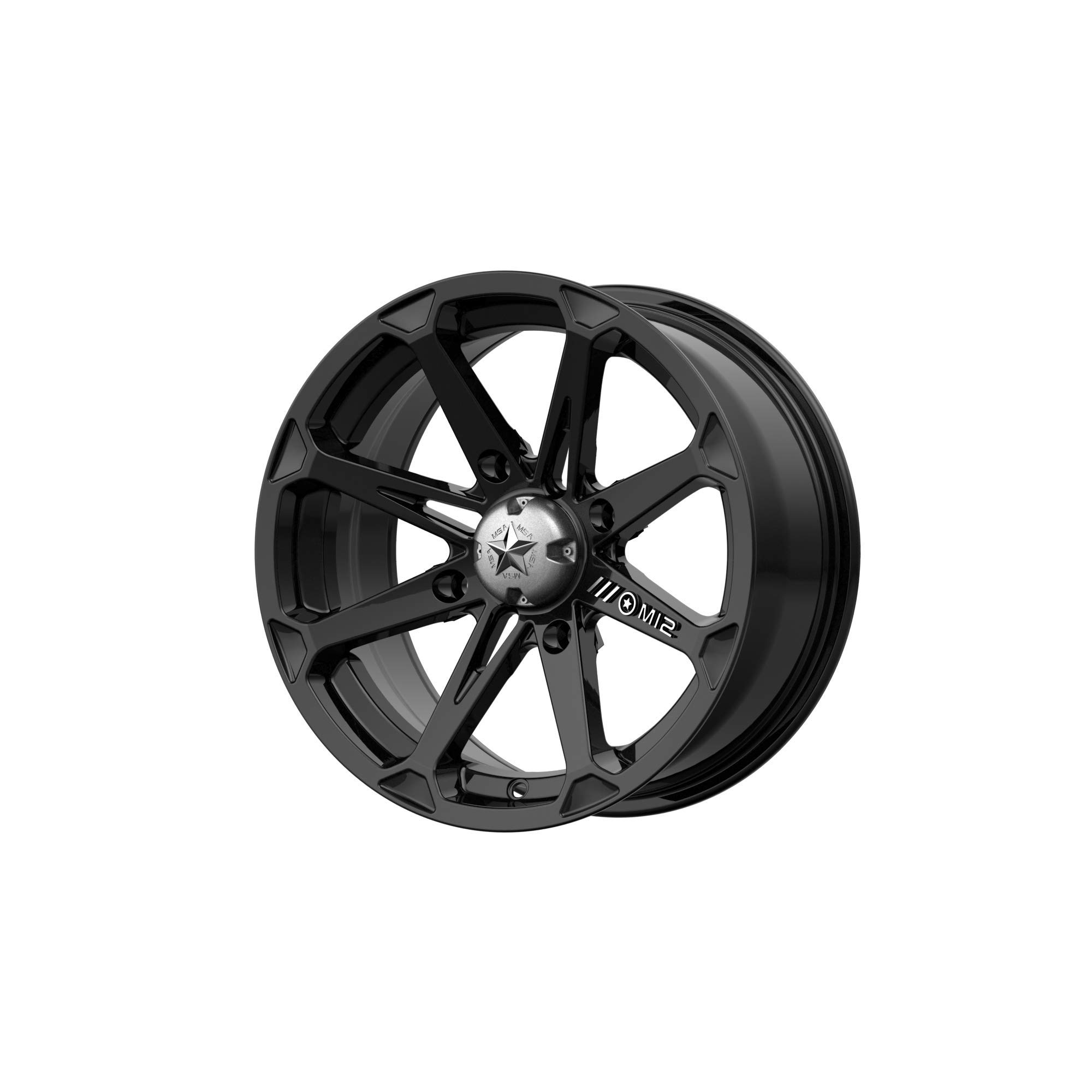 MSA OFFROAD WHEELS 4x156 18" Inch Wheel Rim M12 Diesel 18x7 +10mm Gloss Black