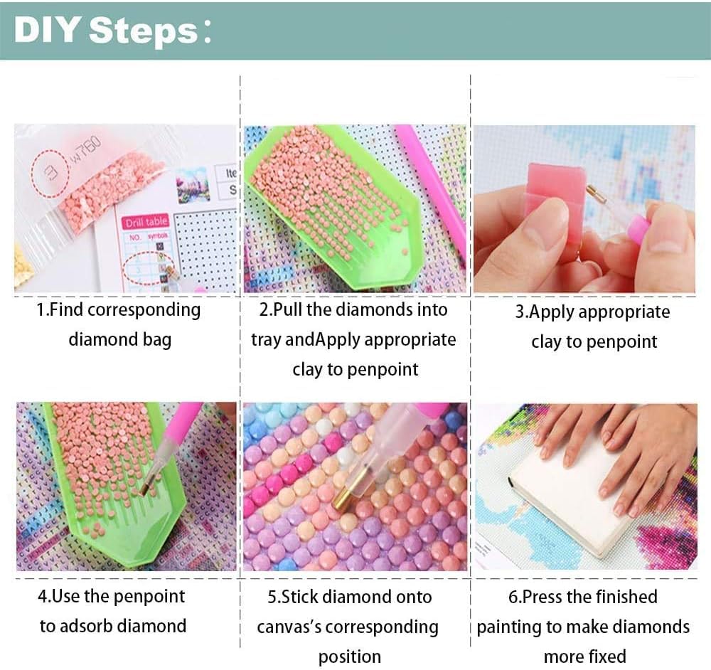 EIBEILI Diamond Painting Kits for Adults, Hydrangea in Glass 5D Diamond Art Kits for Beginner DIY Full Drill Diamond Dots Crystal Craft Kits for Home Wall Decor Gifts 11.8x15.7 inch