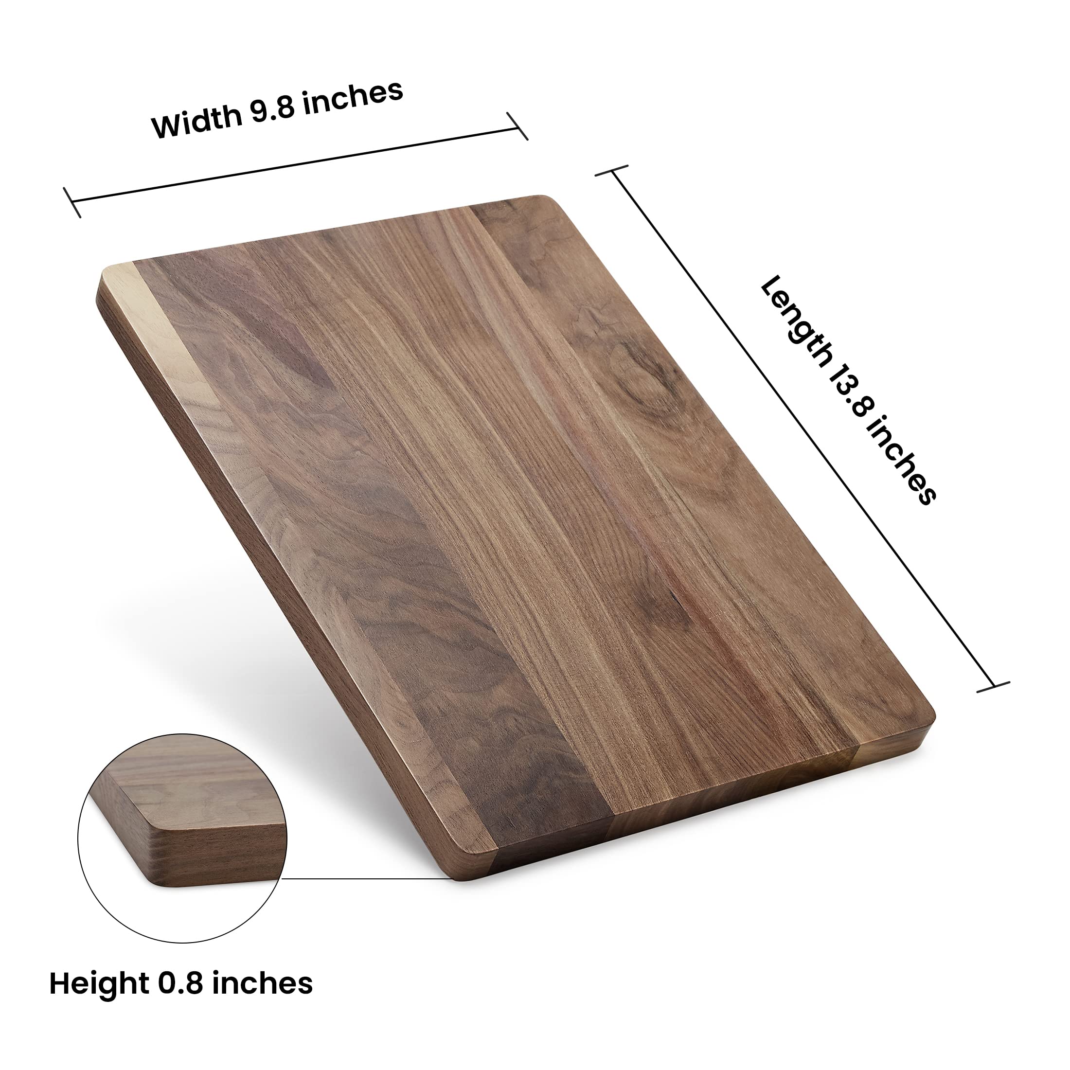 Engrave My Memories Cutting Board, Kitchen Chopping Boards, 14x10 Inch Natural Wood, Personalized Wooden Countertop Board, Center Design