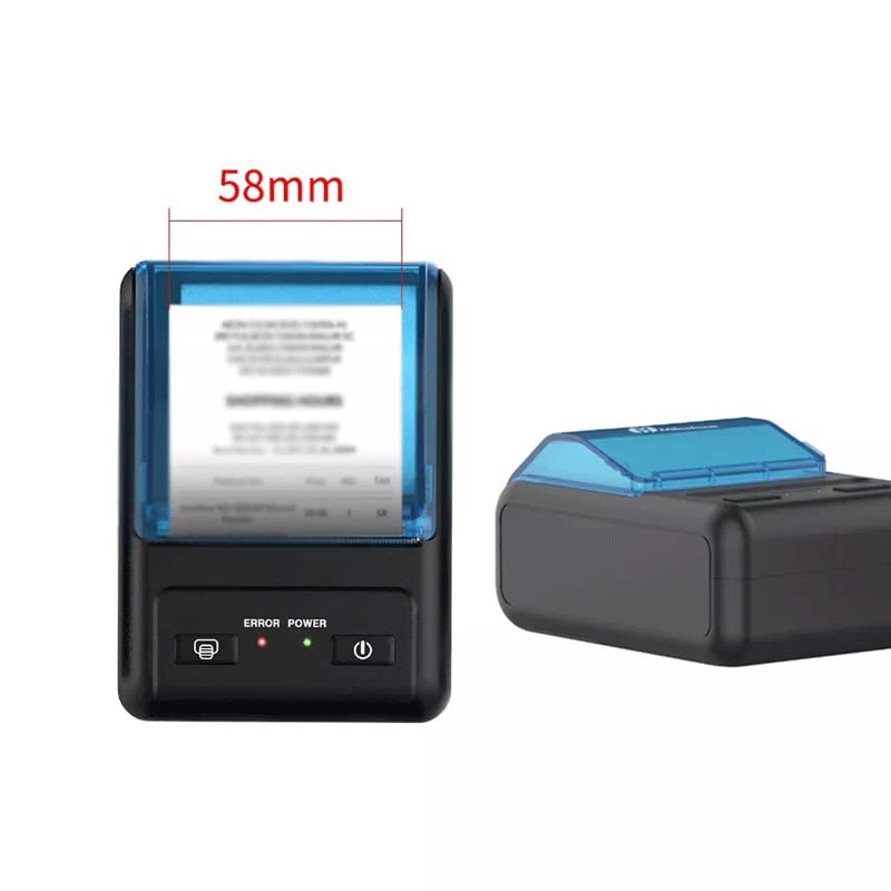GAELOP DFHBFG Mini Thermal Printing Receipt Ticket Printer Compatible with Paper Android Label Printing.