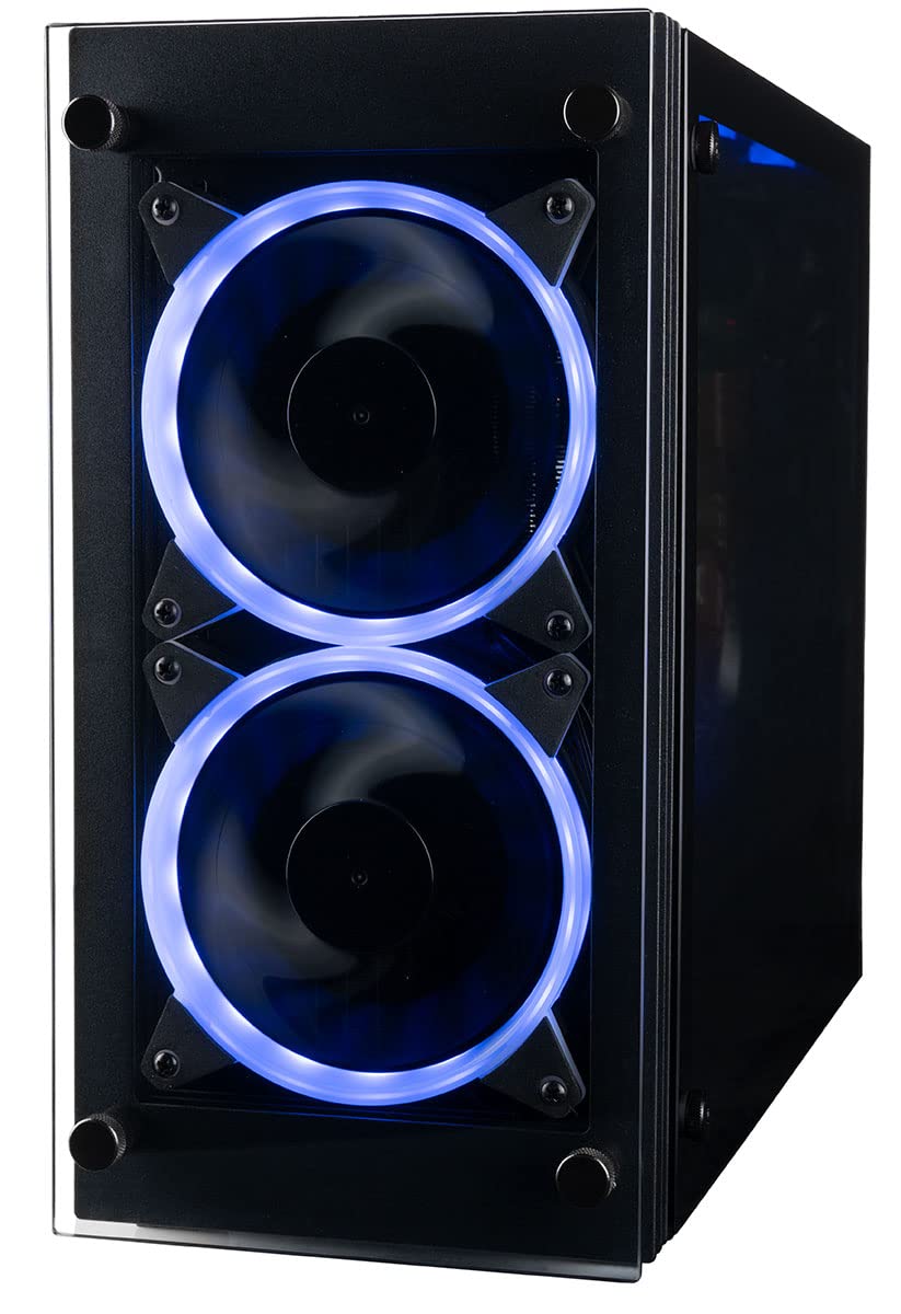 Computer Upgrade King Empowered PC Stratos Mini Gamer-NVIDIA GeForce RTX 4070 TI (>3090), Intel Core i7-12700KF Processor, 32GB DDR4 RAM, 1TB NVMe SSD, WiFi, Windows 11 Gaming RGB Computer, Black