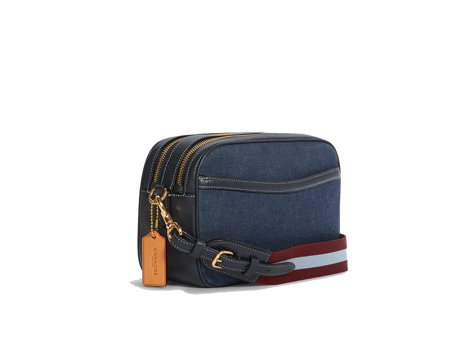 COACH Pebbled Leather/Signature Jes Crosssbody (IM/Denim)