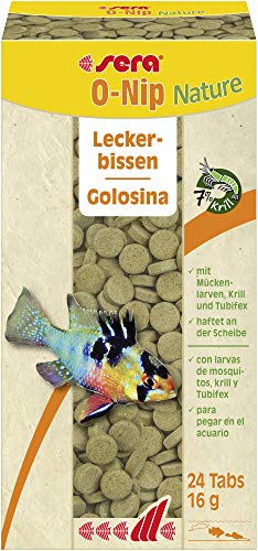 Sera O-Nip Nature Attaching Tablet Fish Food, 24 Tabs, 0.5 Ounces, One Size (420)
