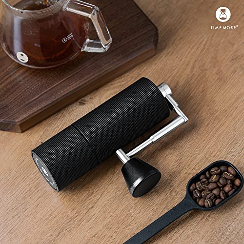 TIMEMORE Chestnut C3 PRO Manual Coffee Grinder, Stainless Steel Conical Burr Coffee Grinder, Hand Coffee Grinder with Foldable Handle and Adjustable Setting, for Espresso to French Press - Black